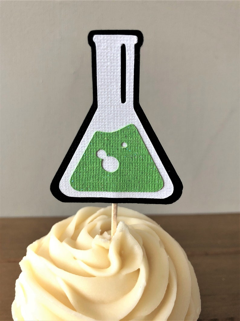 Custom Science Cupcake Toppers Science Party Science | Etsy