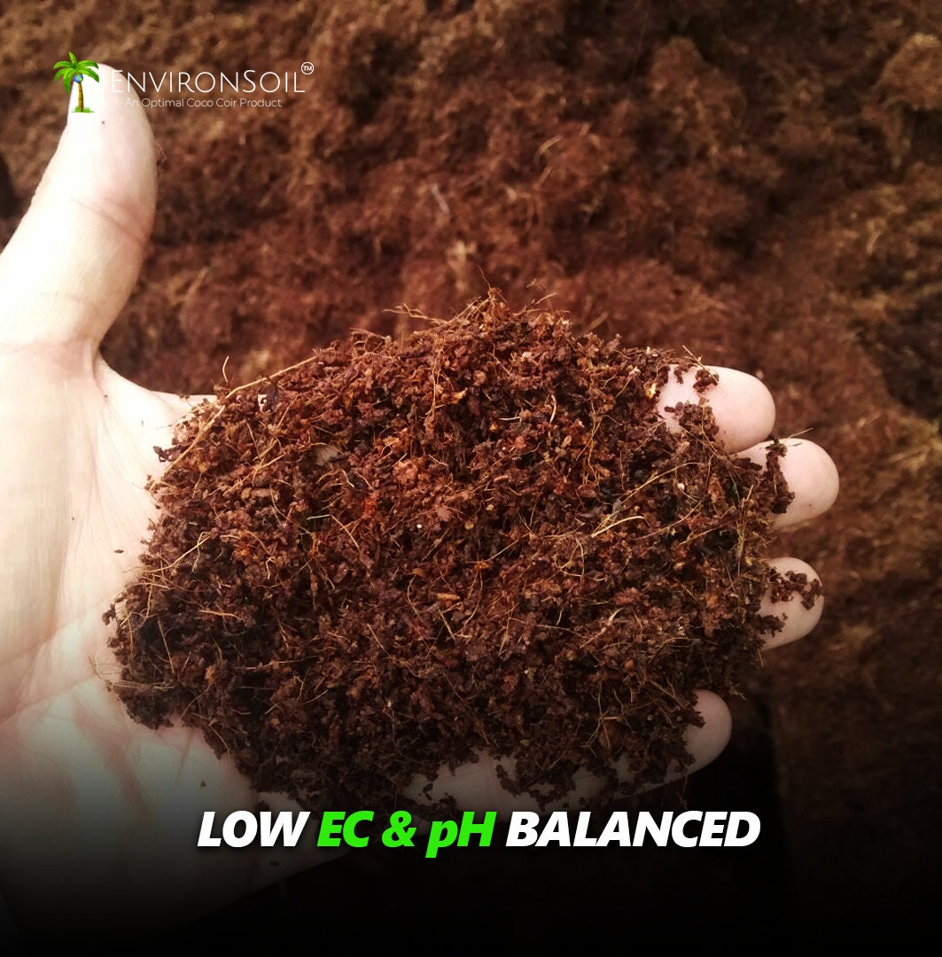 Environsoil Coconut Coir, Coco Peat Block - Organic Compost Low EC and ...