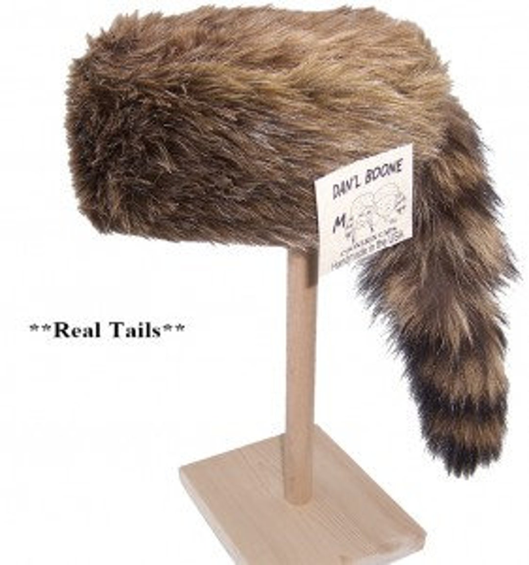 Daniel Boone Davey Crockett Raccoon Coon Tail Hat Cap - Etsy