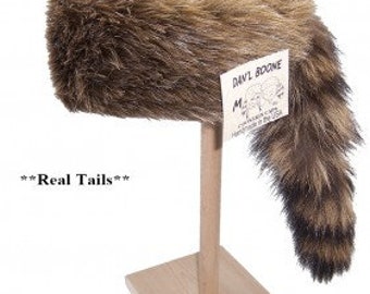 Raccoon Tail Hat - Etsy
