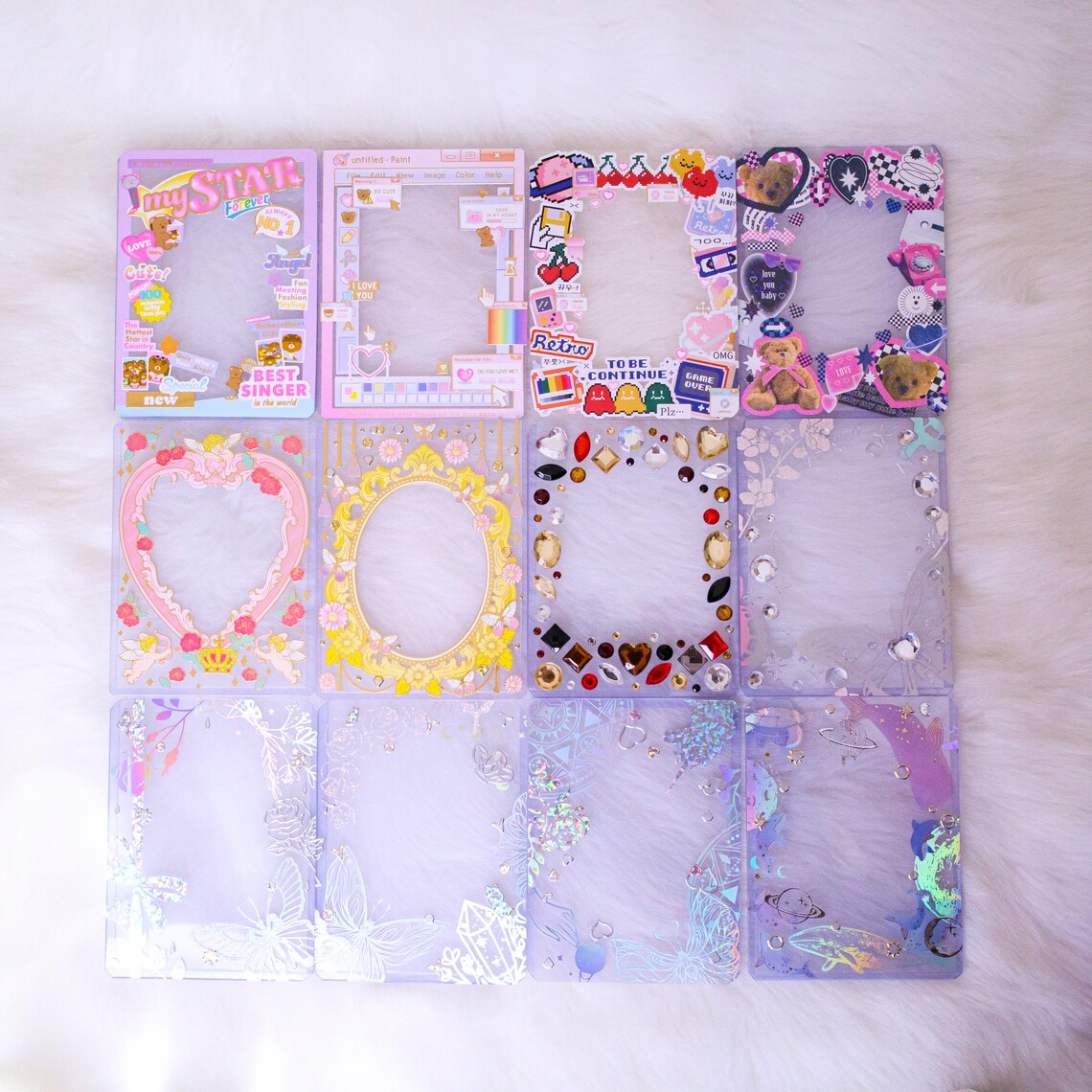 Decorated Toploader Custom Toploader Kpop Photocard Holder - Etsy