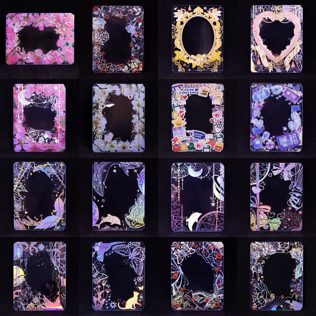 Decorated Toploader Custom Toploader Kpop Photocard Holder - Etsy