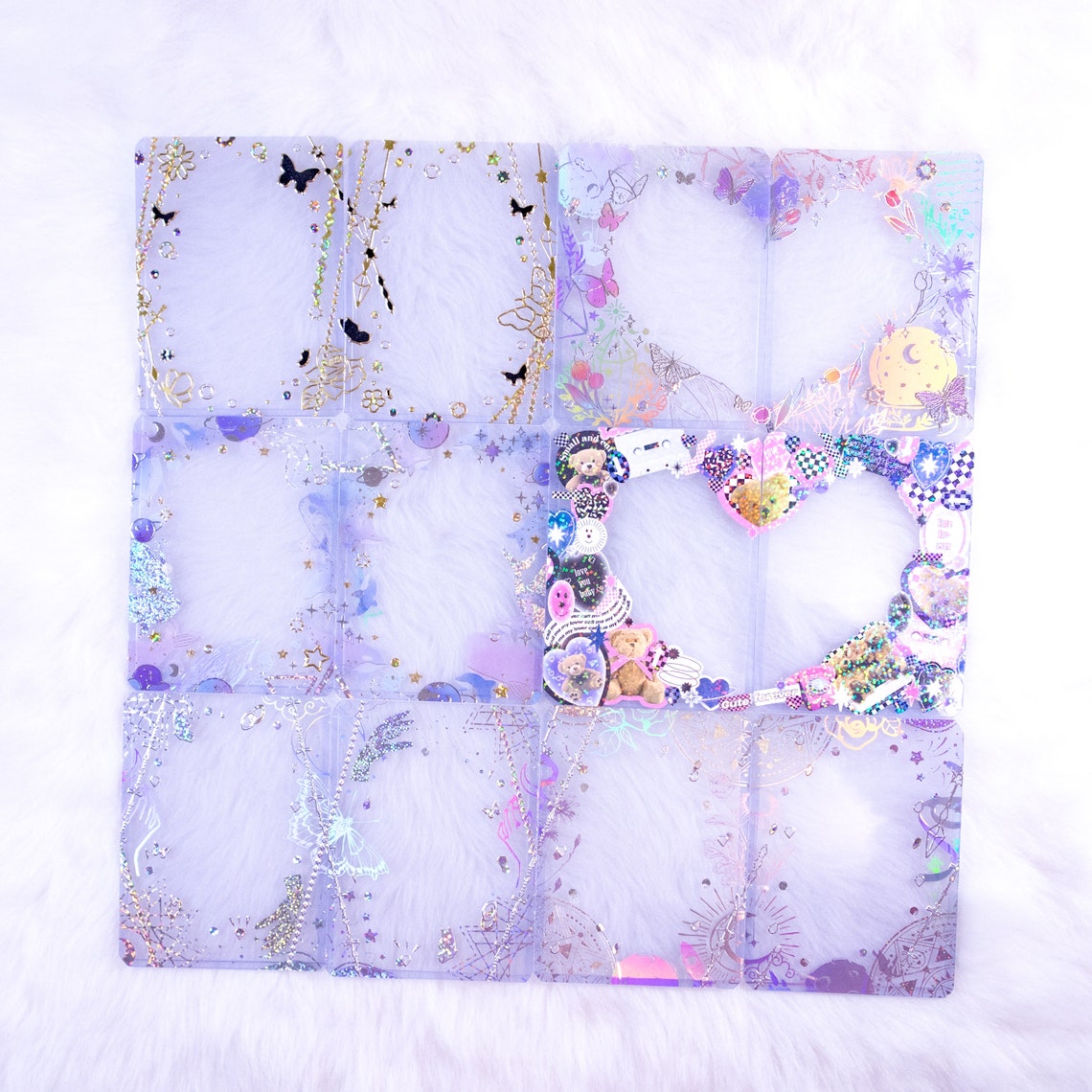 Decorated Toploader Couple connected Toploader Photocard - Etsy