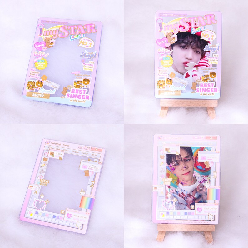 Decorated Toploader Custom Toploader Kpop Photocard Holder - Etsy