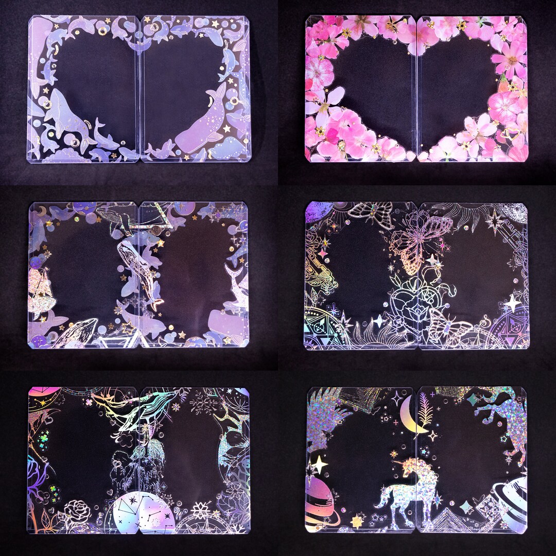 Decorated Toploader Couple connected Toploader Photocard - Etsy