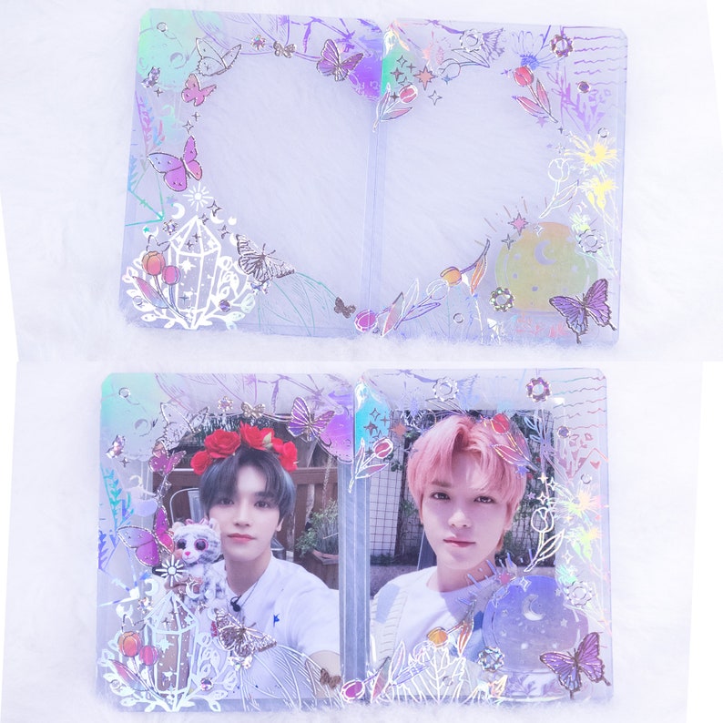 Decorated Toploader Couple connected Toploader Photocard - Etsy