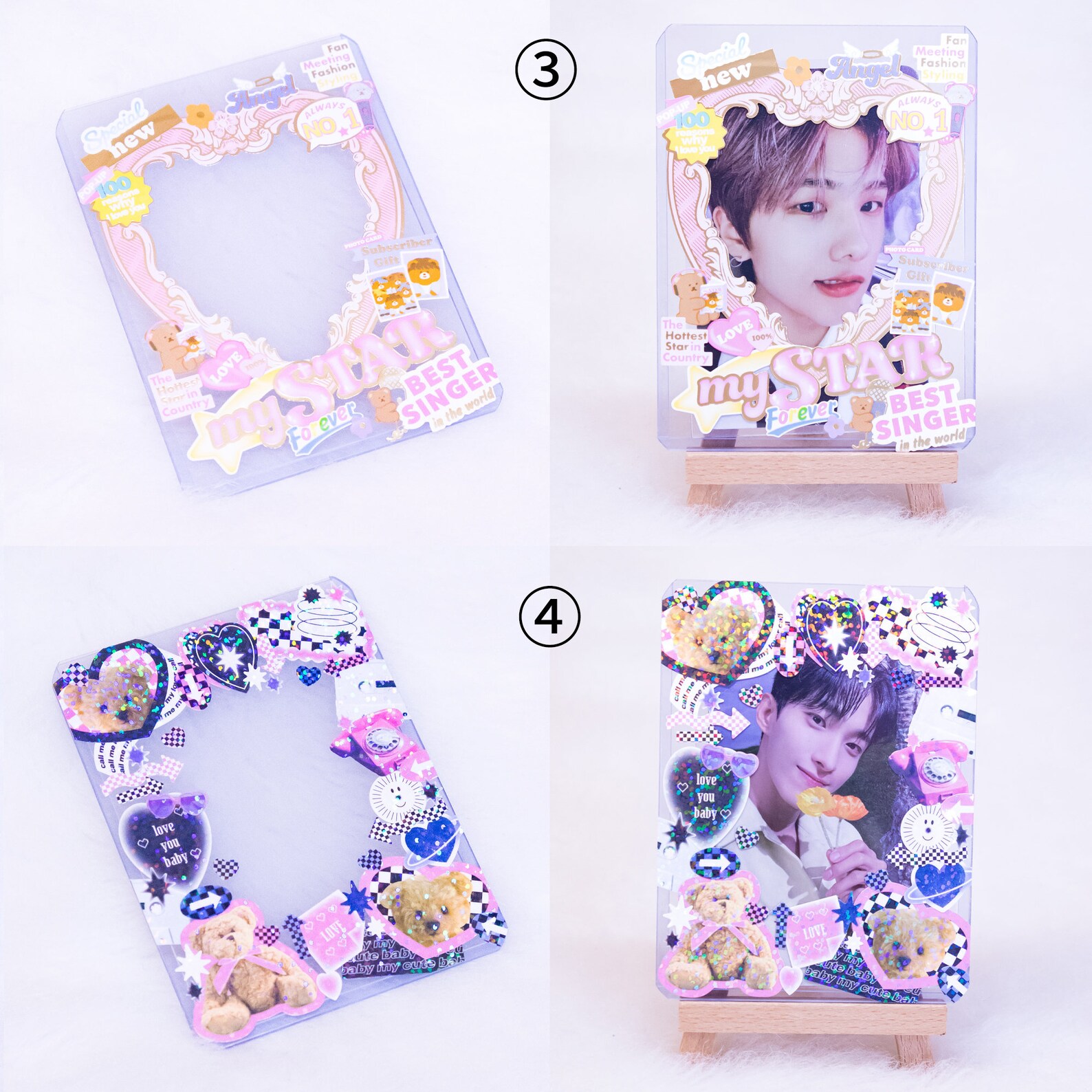 Decorated Toploader Custom Toploader Kpop Photocard Holder - Etsy
