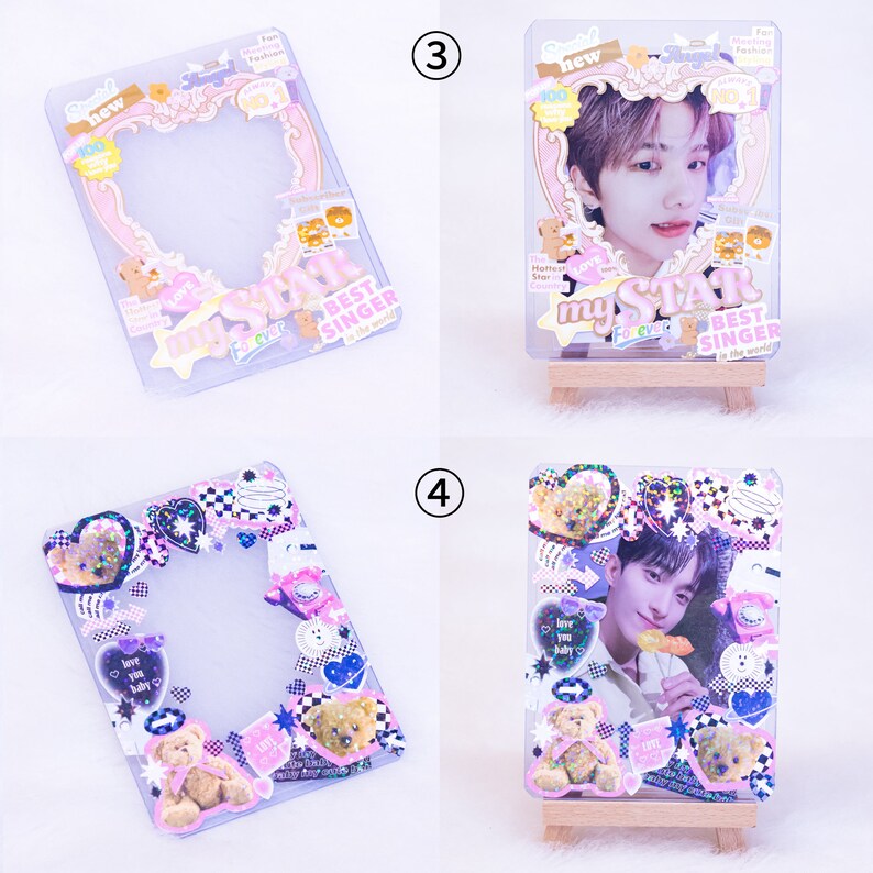 Decorated Toploader Custom Toploader Kpop Photocard Holder - Etsy