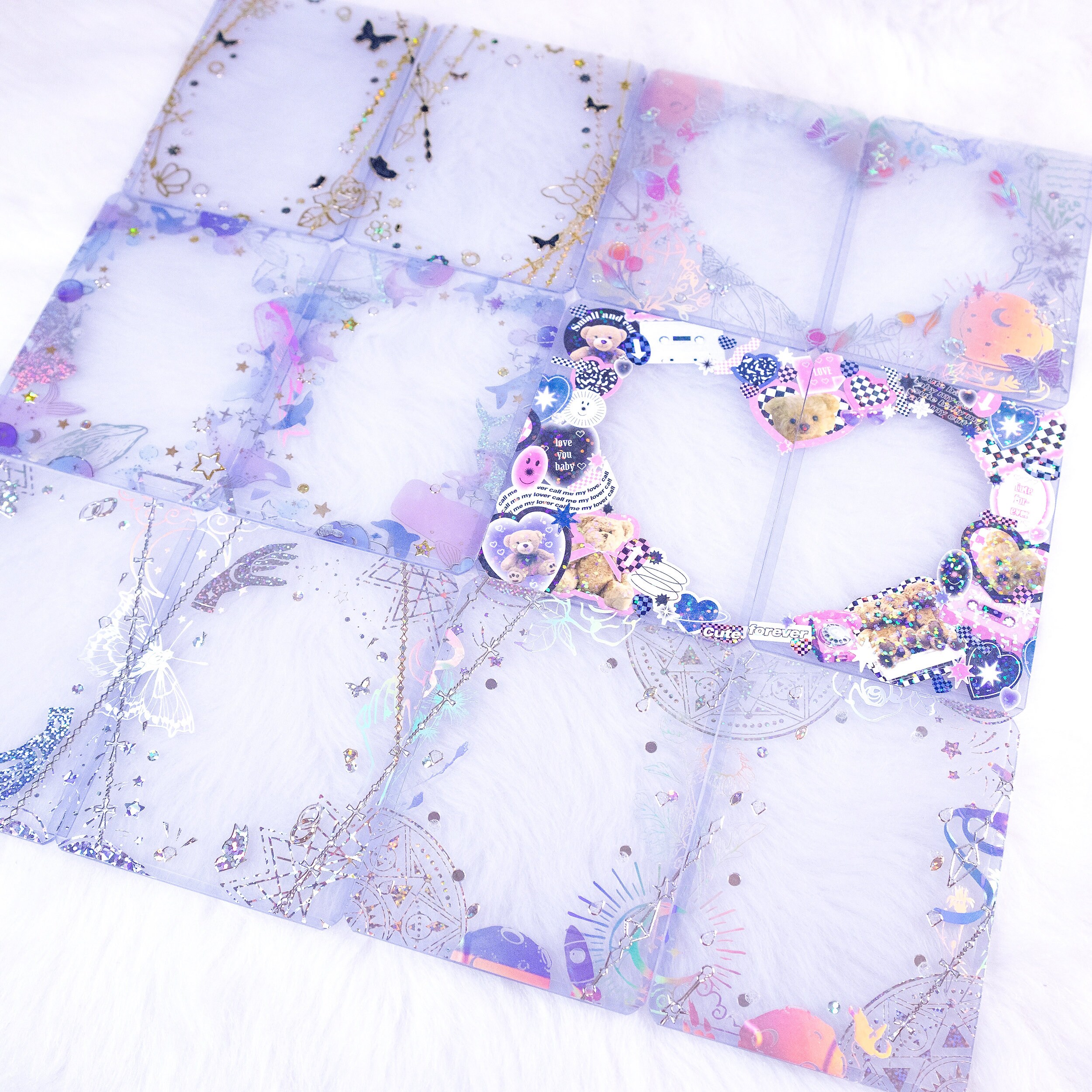 Decorated Toploader Couple connected Toploader Photocard - Etsy