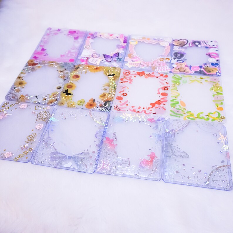 Decorated Toploader Custom Toploader Kpop Photocard Holder - Etsy