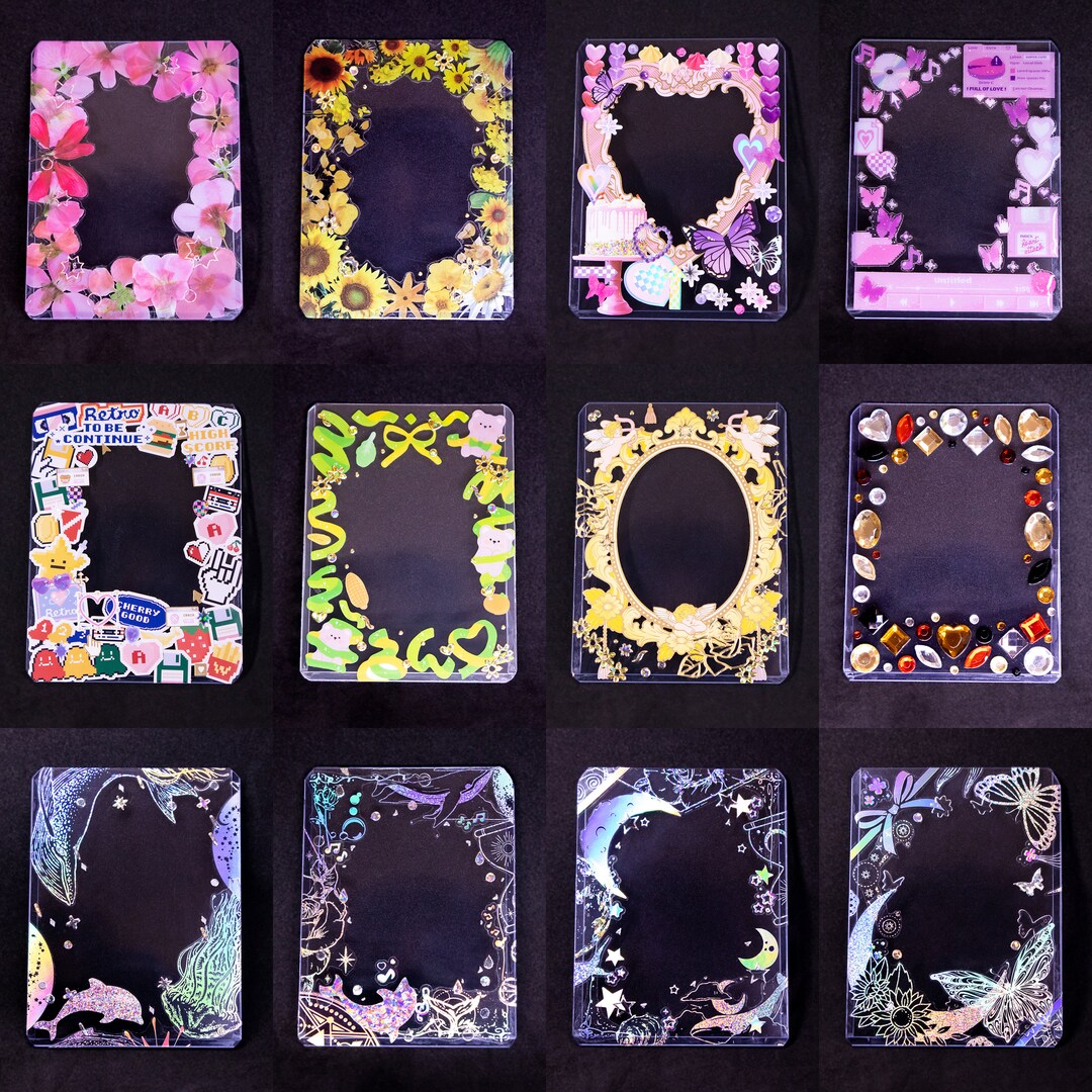 Decorated Toploader Custom Toploader Kpop Photocard Holder - Etsy