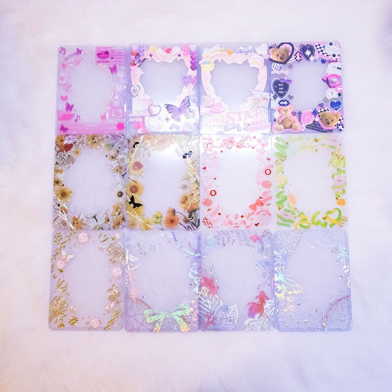 Decorated Toploader Custom Toploader Kpop Photocard Holder - Etsy