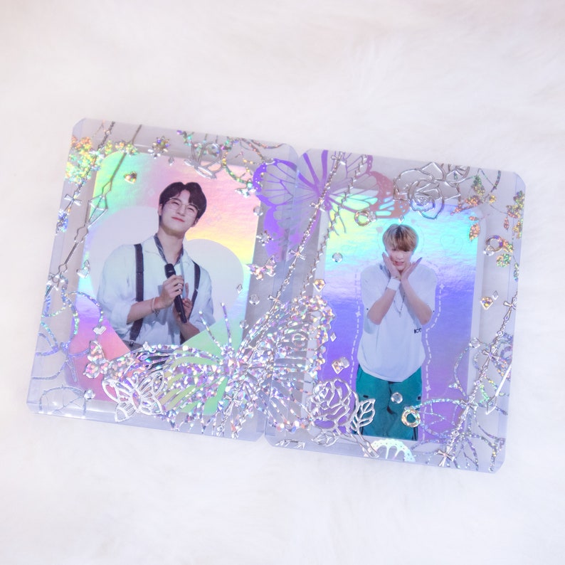 Decorated Toploader Couple connected Toploader Photocard | Etsy