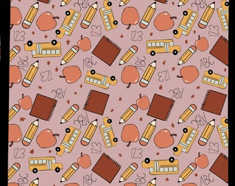Seamless Back to School Pattern Seamless Teacher Pattern - Etsy