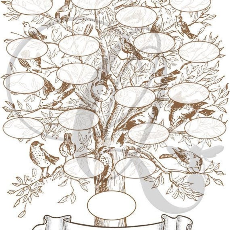 Family Tree Book Template - Etsy