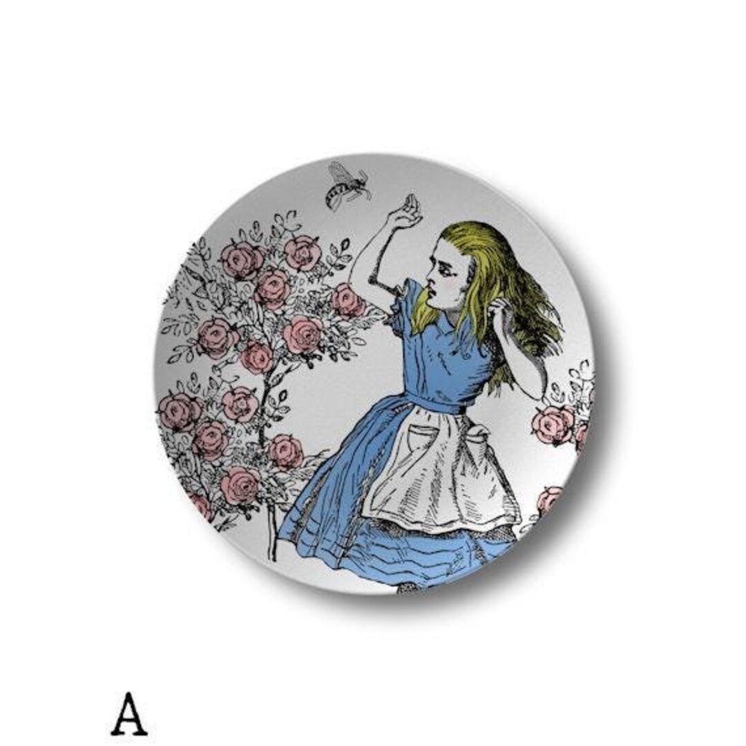 Alice in Wonderland Dinner Plates, Kids Dinnerware, Mad Hatter Plates ...