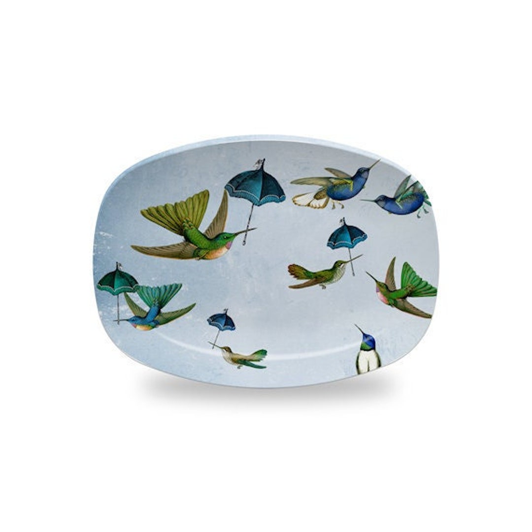 Hummingbird Serving Platter, Decorative Serving Tray, Appetizer Plate ...