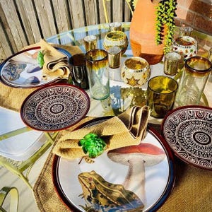 Dragonfly Fern Dinner Plate: Durable Cabin Tableware, Woodland Dishware ...