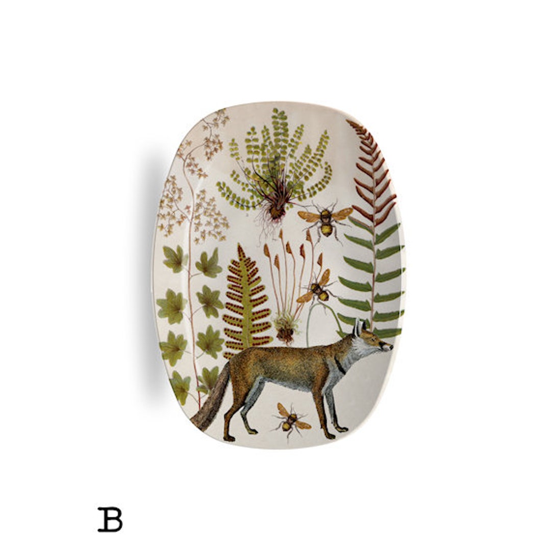 Fern & Bee Serving Platter: Durable Indoor/outdoor Dinnerware, Vintage ...