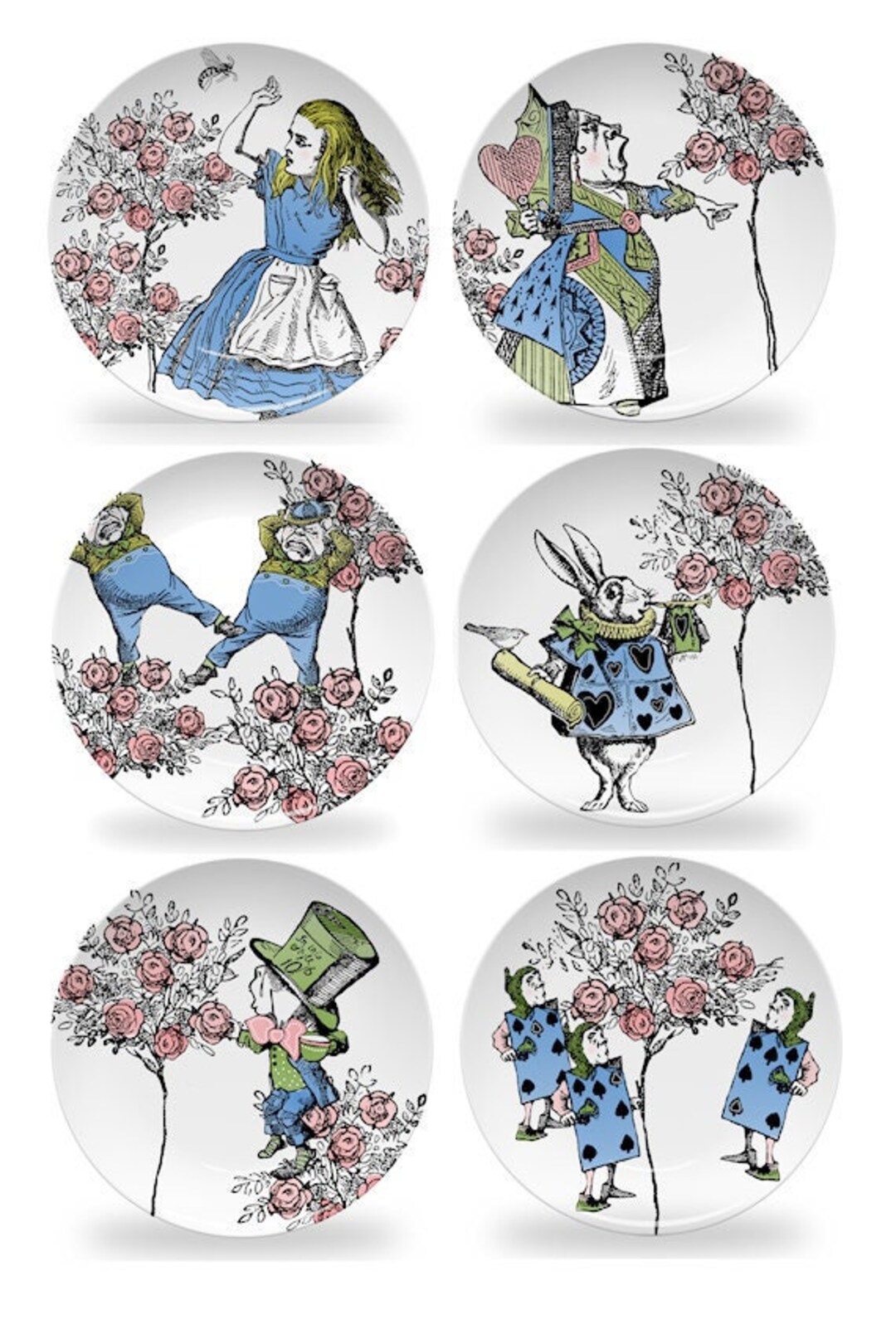 Alice in Wonderland Dinner Plates, Decoware™ Dinnerware, Mad Hatter ...