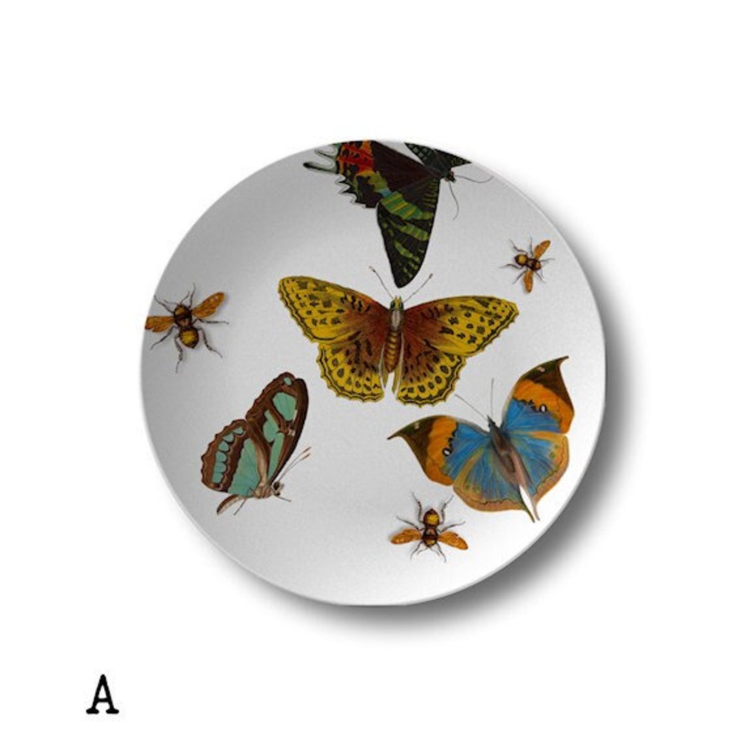 Butterfly Dinner Plate, Colorful Indoor/ Outdoor Dining Plate ...