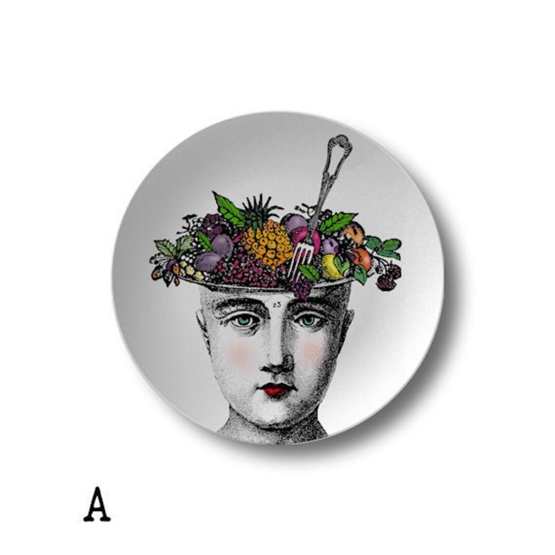 Fruit Dinner Plate, Indoor/outdoor Dinnerware, Plates With Faces, 10 ...