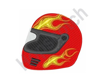 Racing Helmet Applique Design. Racing helmet embroidery | Etsy