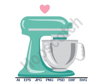 Stand mixer clipart | Etsy