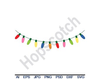 String lights svg | Etsy