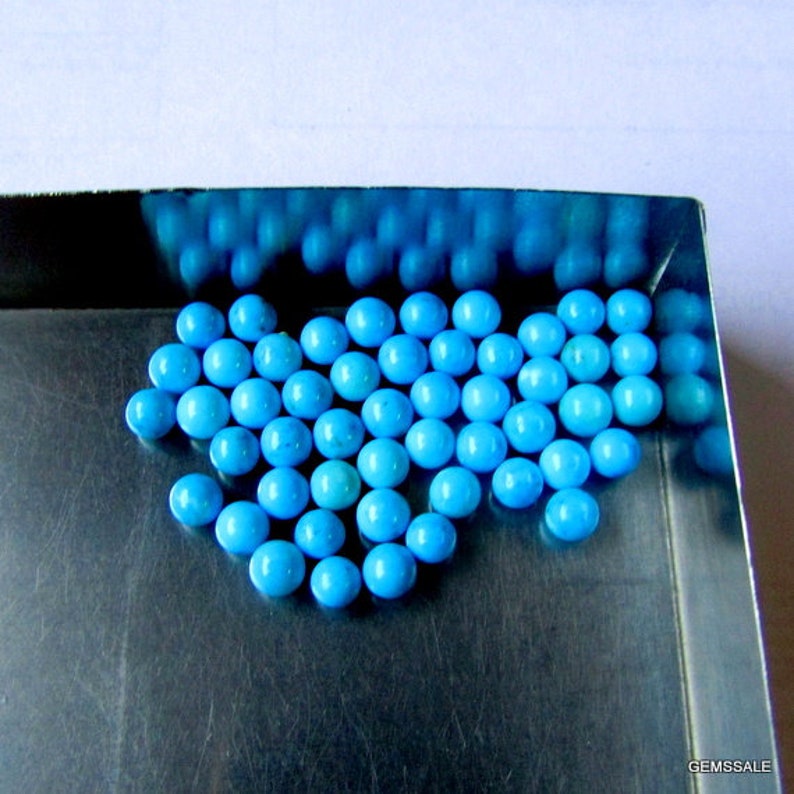 10 Pieces 2.5mm Turquoise Round Balls Gemstone Sleeping - Etsy