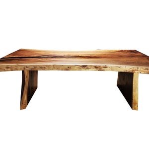 Rustic Banquet, Acacia Dining Table, Wood Dining Table, Live Edge Table ...
