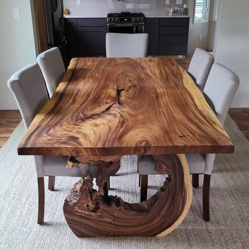 Rustic Wood Dining Table - Etsy