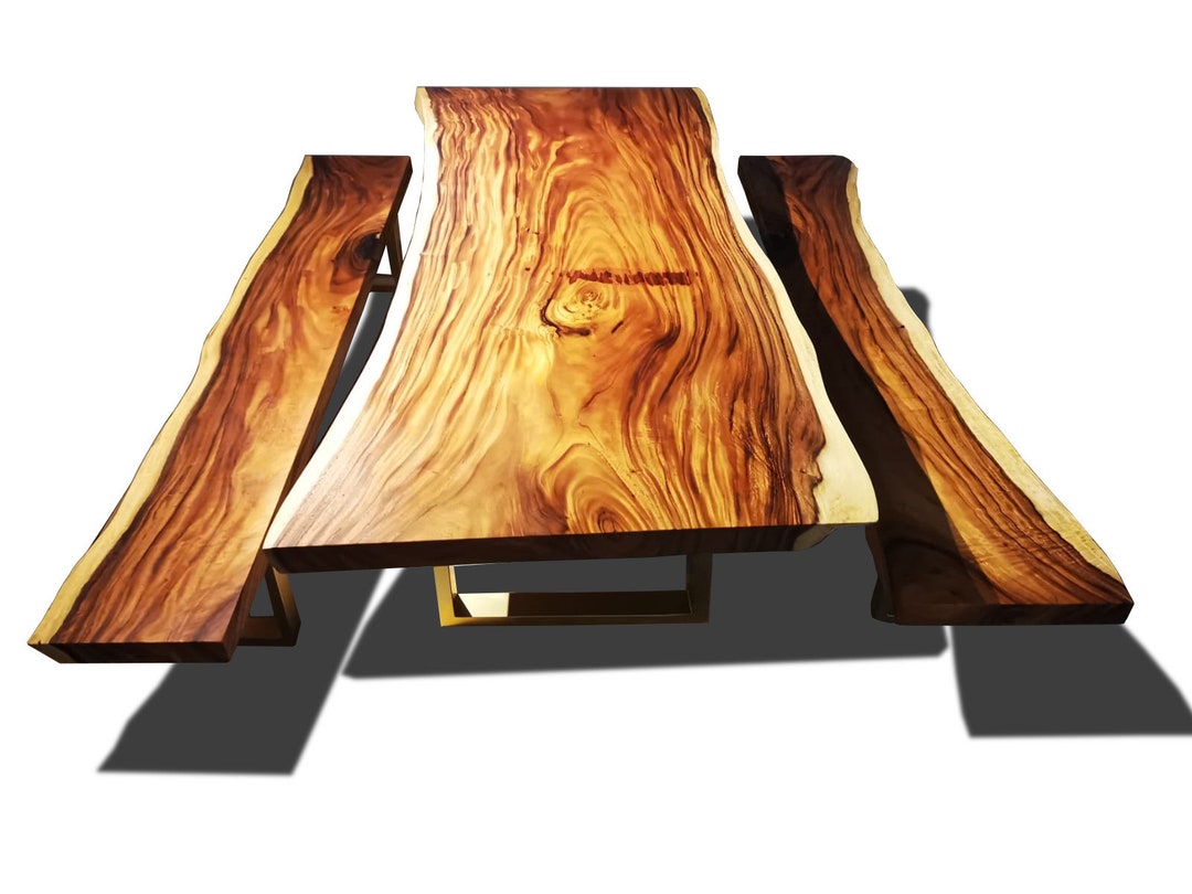 Rustic Banquet Table | Acacia Dining Table, Wood Dining Table, Live ...