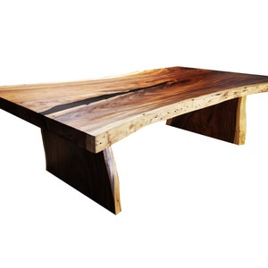 Rustic Banquet, Acacia Dining Table, Wood Dining Table, Live Edge Table ...