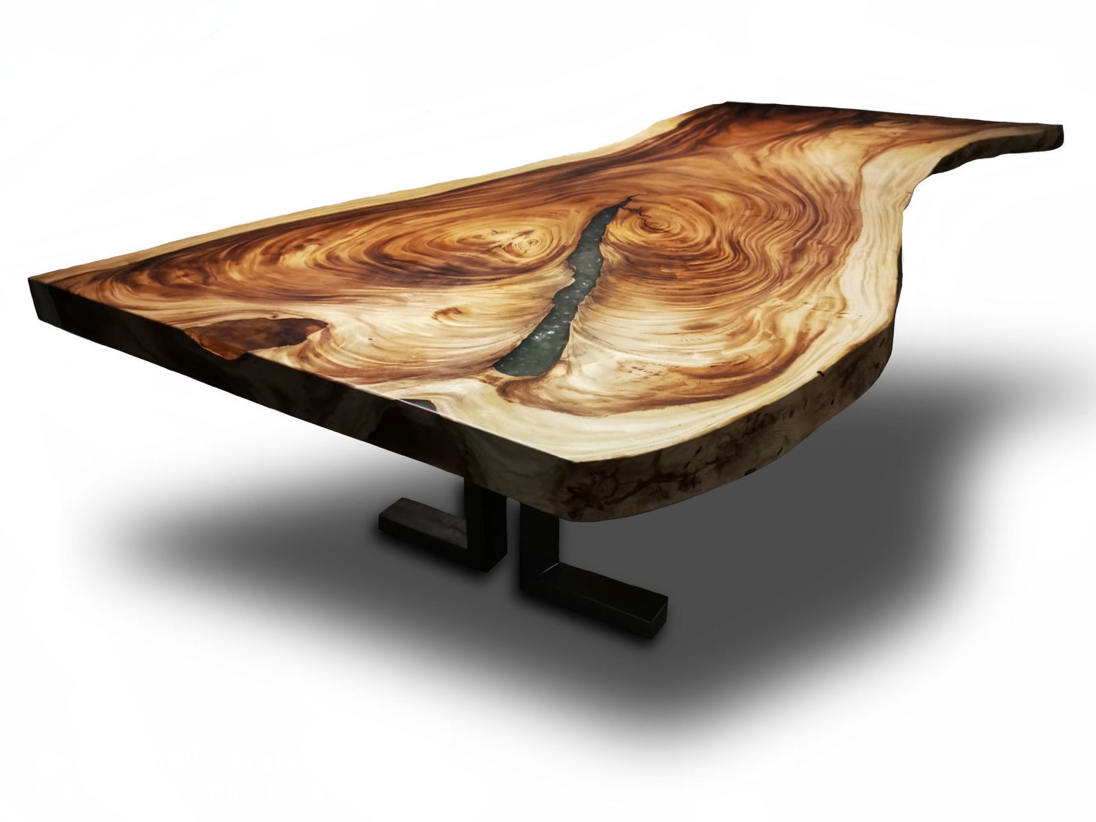 Monkey Pod Slabs Live Edge Conference Tables Rustic Farmhouse Dining ...