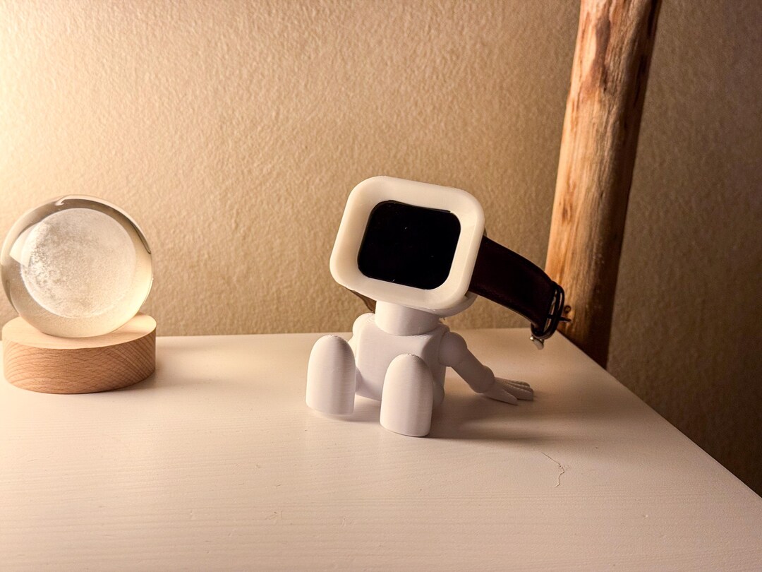 3D Printed Robot Apple Watch Dock, PLA Apple Watch Charger Holder ...