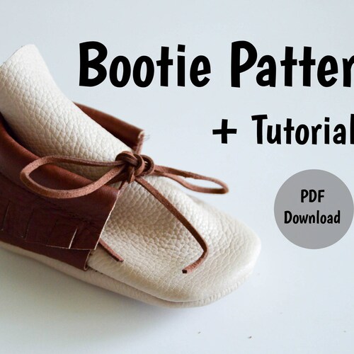 INSTANT DOWNLOAD Leather Baby Shoe Pattern // Leather Moccasin - Etsy