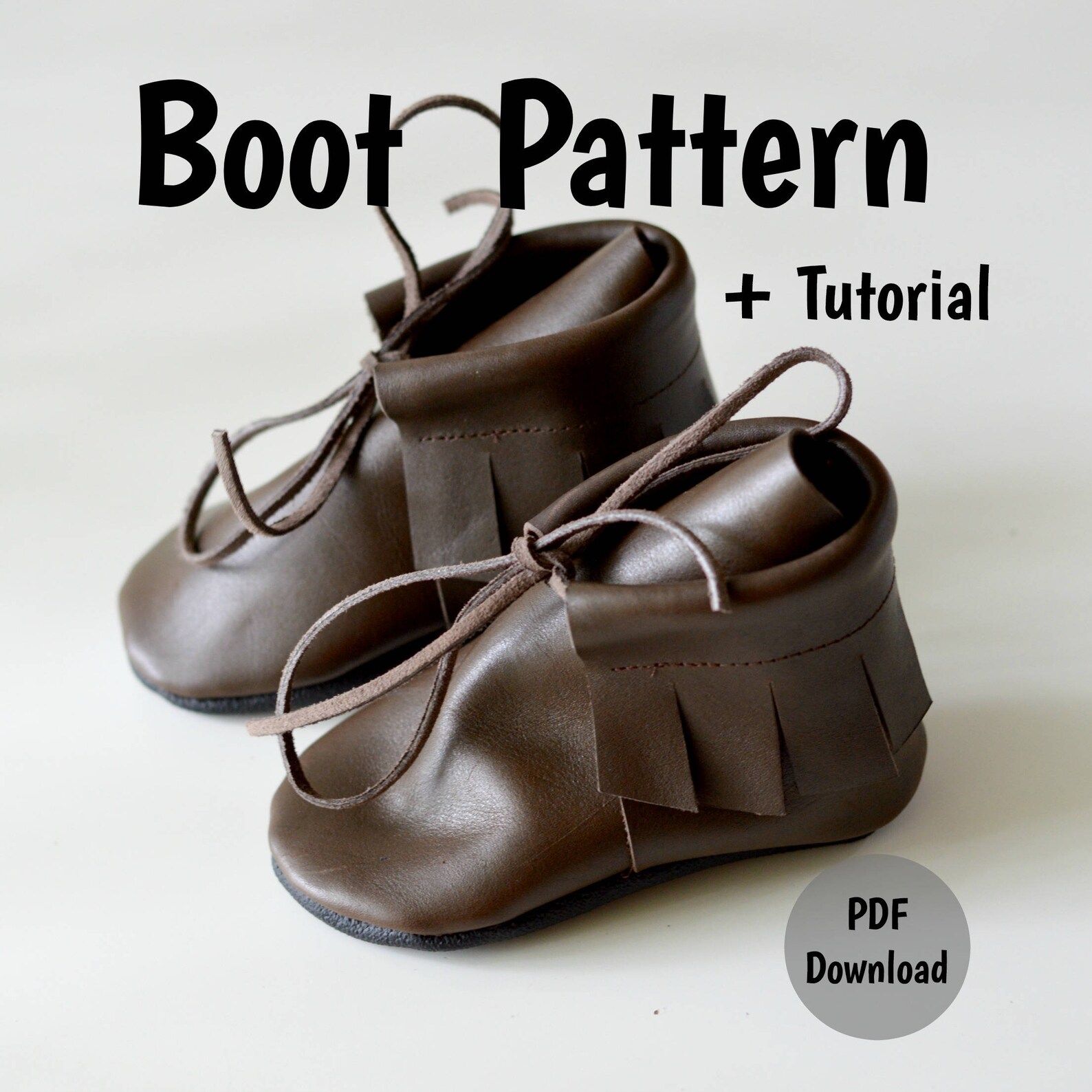 INSTANT DOWNLOAD Leather Baby Boot Pattern / Leather Boot | Etsy