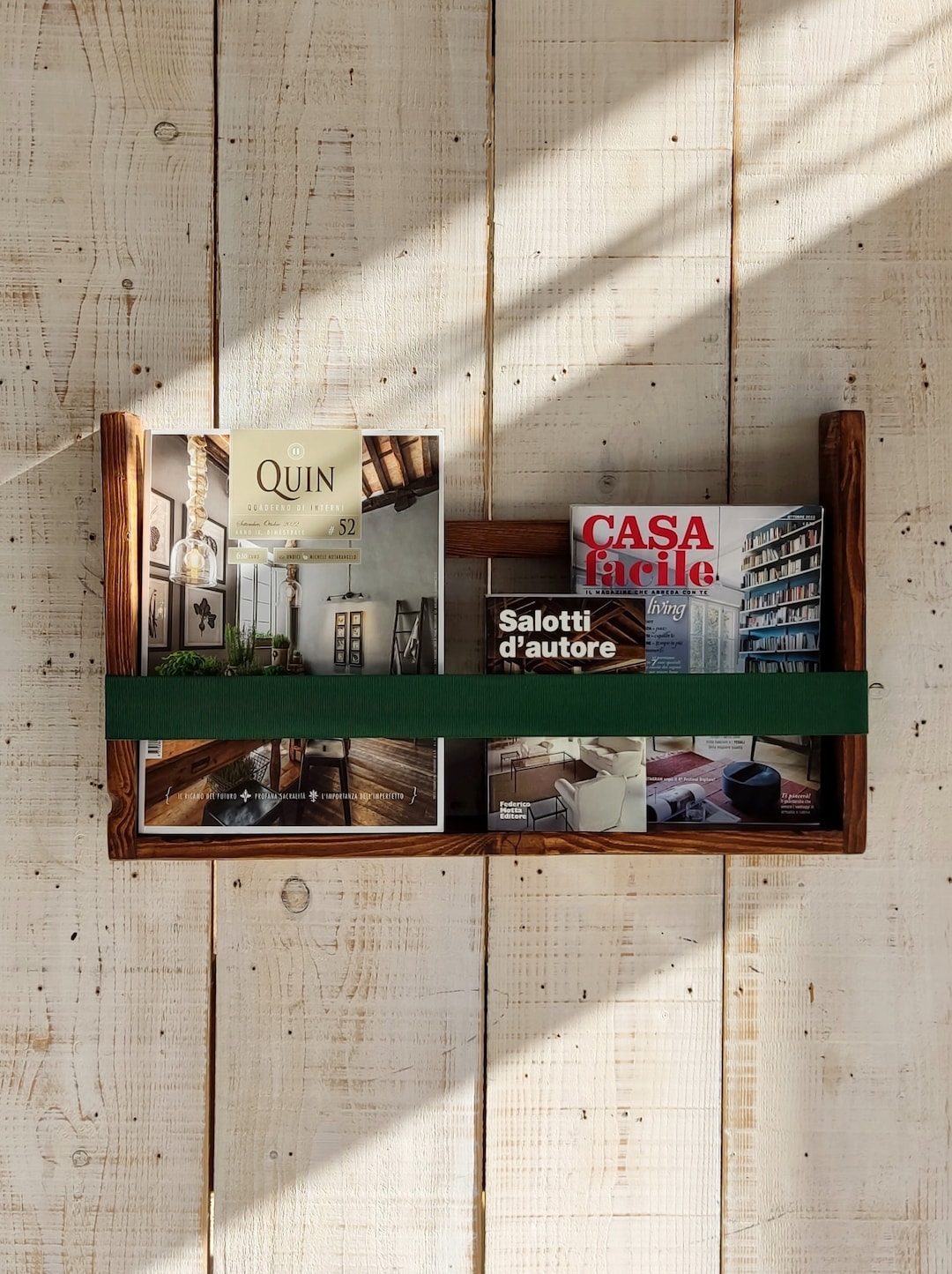 Reclaimed Wood Magazine and Book Rack - Etsy