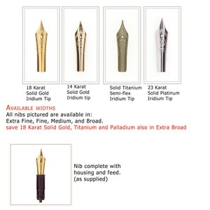 Bock Nib 18 Karat Gold Nib - Etsy