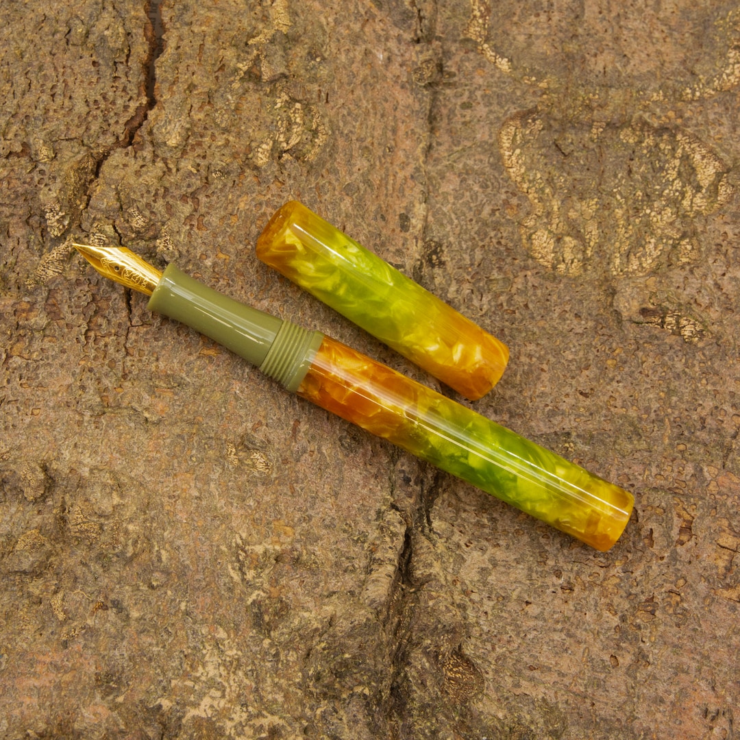 Artisan Fountain Pen in Spring Colours Acrylic - Etsy