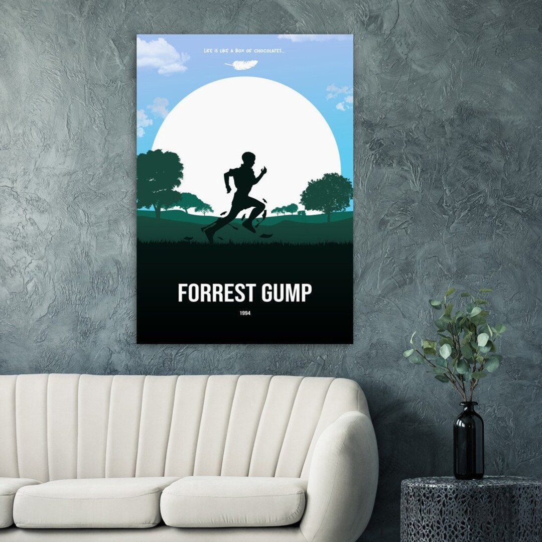 Forrest Gump Movie Poster, Forrest Gump Poster, Minimalist Movie Poster ...