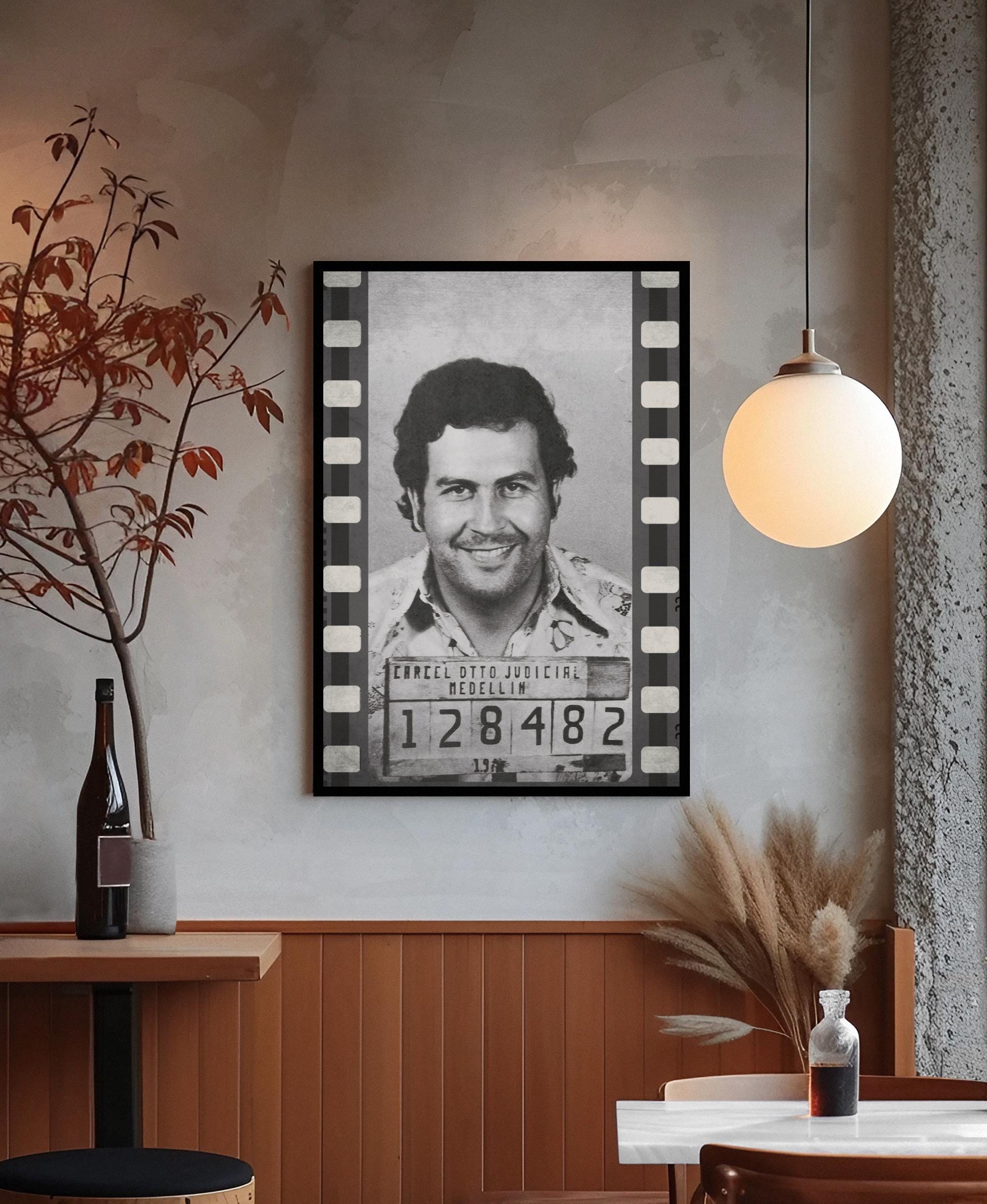 Pablo Escobar Mugshot Poster | Vintage Narcos Wall Art | 10 High-res ...