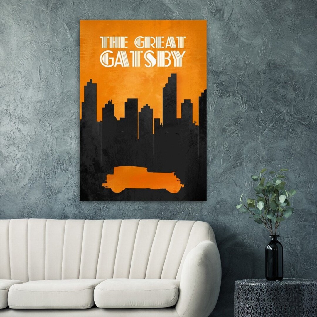 The Great Gatsby Retro Movie Poster, Vintage Inspired Poster, Abstract ...