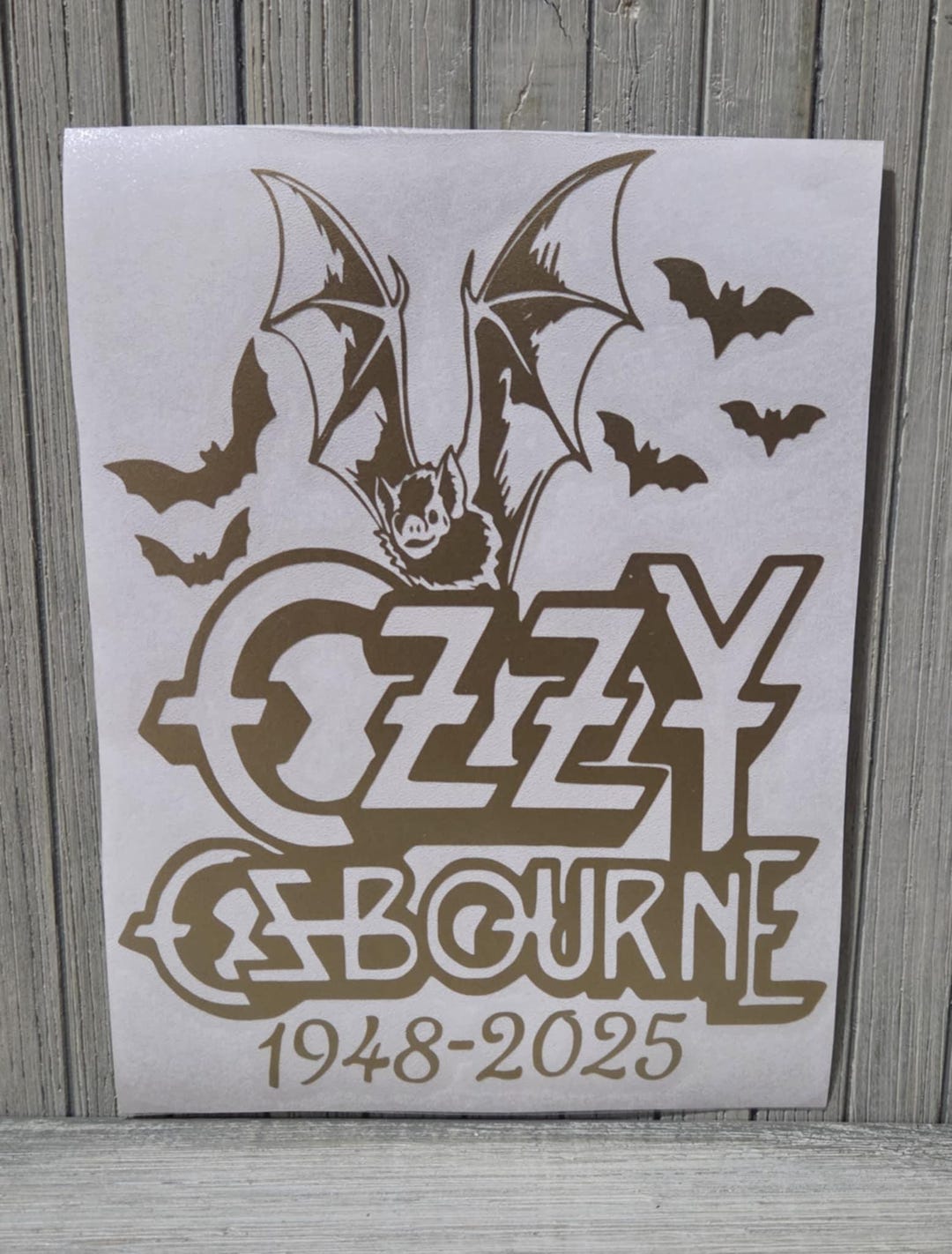 Ozzy Osbourne Bat Car Decal - Etsy
