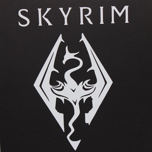 Skyrim Wall Decal - Etsy