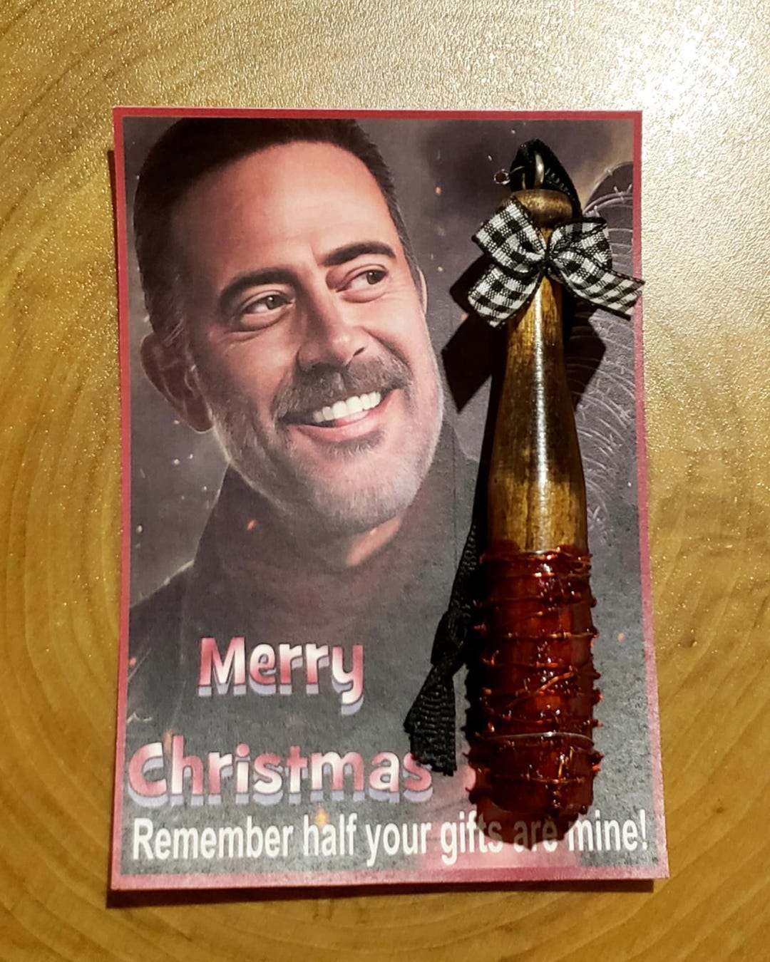 Negan Lucille Bat Prop/replica Bloody ***christmas Ornament*** ~~the ...