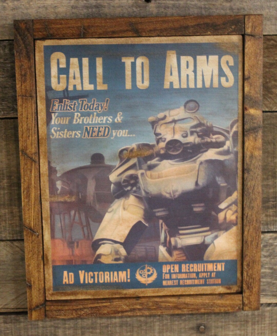 Fallout Call to Arms Sign great Addition to Any Fallout - Etsy