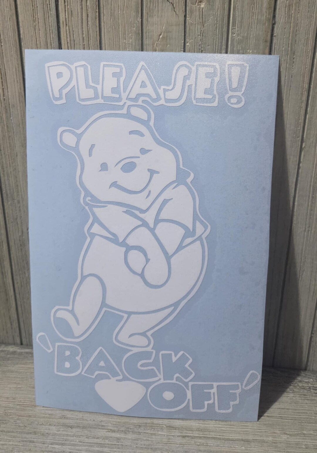 Please Back off Car Decal - Etsy