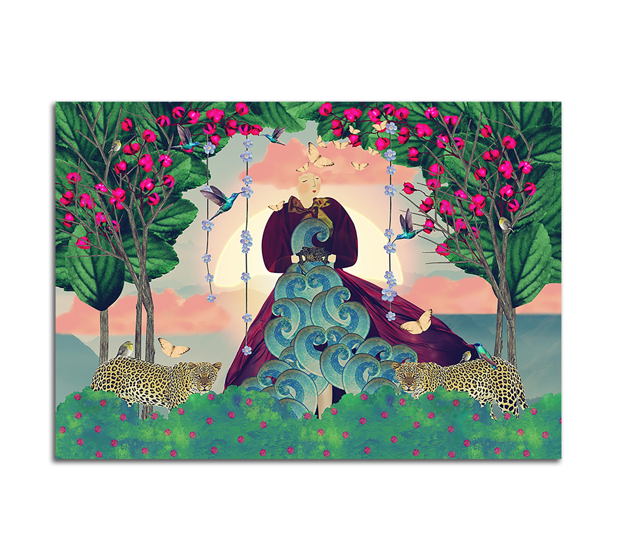 Original Maximalist Collage Artwork, Dopamine Decor, Unframed Print ...